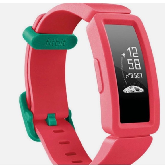 fitbit | Wearables | Fitbit Smartwatch Pink And Green Sleek Design ...